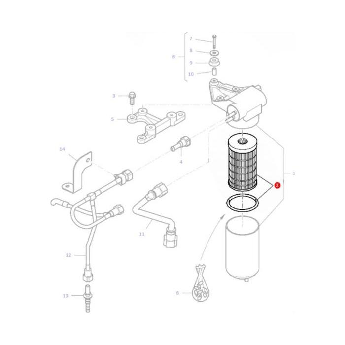 Massey Ferguson Fuel Filter - 4225393M1 | OEM | Massey Ferguson parts ...