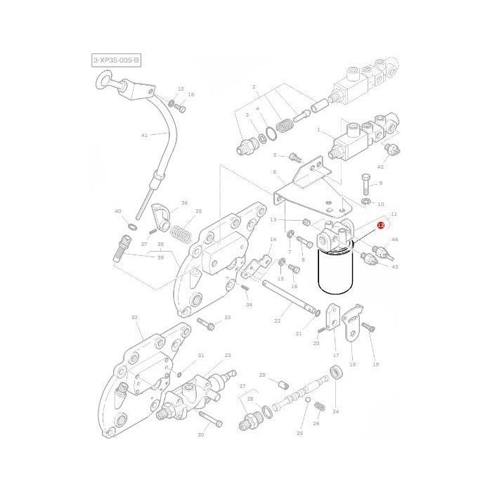 Massey Ferguson Hydraulic Filter - 3595175M1 | OEM | Massey Ferguson ...