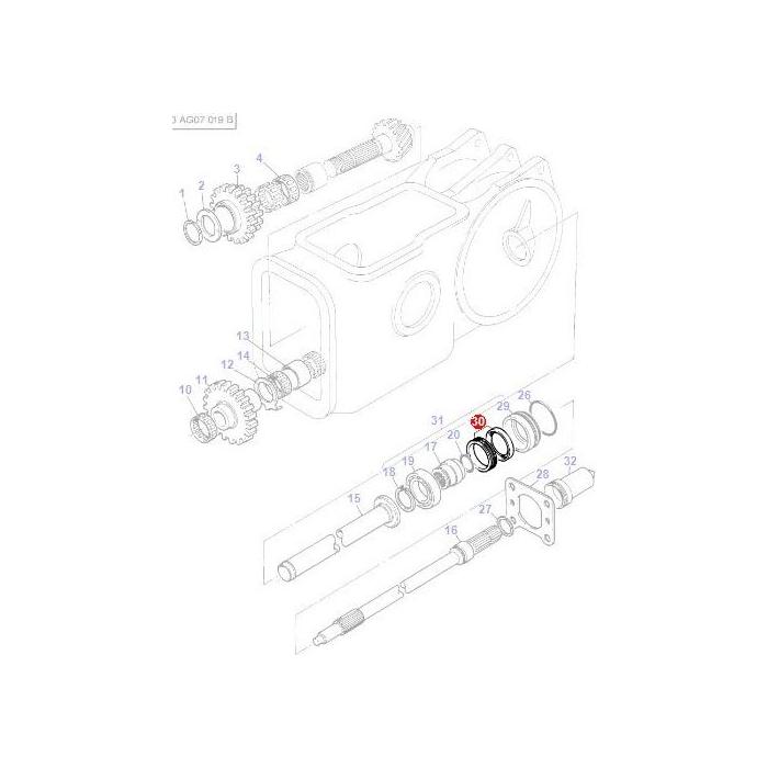 Massey Ferguson PTO Seal - 3699801M1 | OEM | Massey Ferguson parts ...