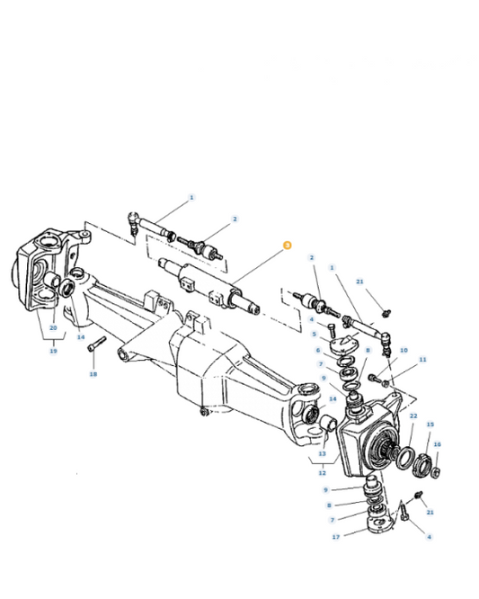 Massey Ferguson Steering Cylinder - 3428762M92 | OEM | Massey Ferguson ...